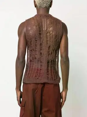 Rick Owens Spider Open-knit Tank Top