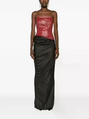 Rick Owens Bustier-style Cotton Corset Top