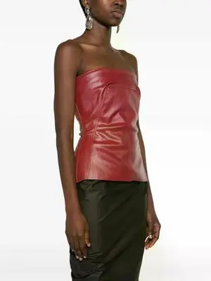 Rick Owens Bustier-style Cotton Corset Top