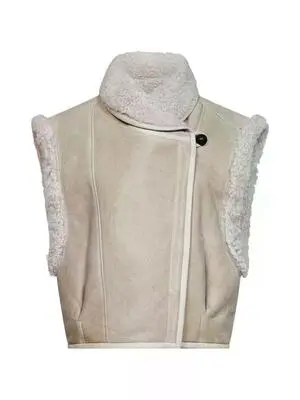 Isabel Marant Étoile Shearling-trim Sleeveless Jacket