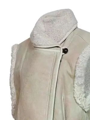 Isabel Marant Étoile Shearling-trim Sleeveless Jacket