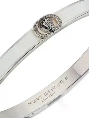 Kurt Geiger Eagle Head Crystal-embellished Bracelet - Silver