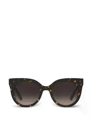 Moschino Tortoiseshell Effect Cat-eye Sunglasses - Brown