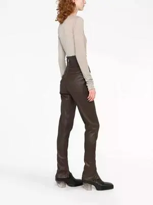 Rick Owens Skinny-cut Panelled Leather Trousers