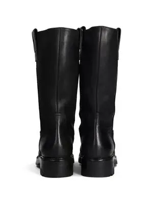 STRATEGIA SHOES Pull-tab Leather Boots