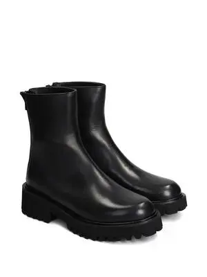 FABIO RUSCONI Rear-zip Chunky Ankle Boots