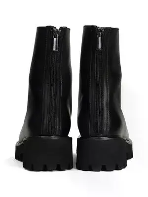 FABIO RUSCONI Rear-zip Chunky Ankle Boots