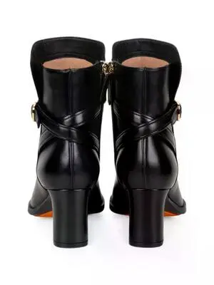 Santoni Buckle-strap Ankle Boots