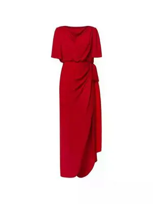 Valentino Garavani Draped-detail Silk Dress
