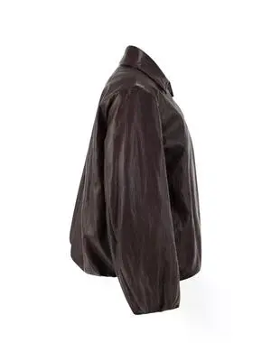 Herno Faux-leather Bomber Jacket