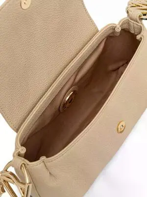 Moschino Logo-plaque Pebbled Cross Body Bag