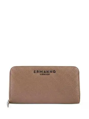 Ermanno Scervino Aria Pebbled Zip-around Wallet - Brown