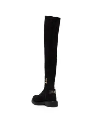 Moschino Logo-plaque Over-the-knee Boots