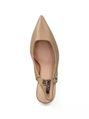 Moschino Pointed-toe Slingback Pumps