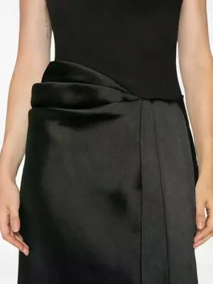 Solace London Seri Strapless Draped Maxi Dress