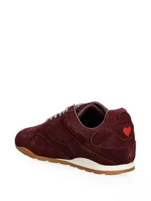 Moschino Panelled Suede Sneakers