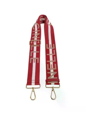 COCCINELLE Nastro Signature Logo-jacquard Bag Strap - Red