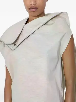 Issey Miyake Asymmetric Zip-detail Top