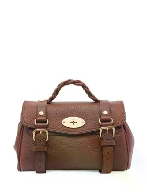 Mulberry Mini Alexa Braided-handle Shoulder Bag - Brown