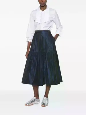 ROSSO 35 Tiered Midi Skirt - Blue