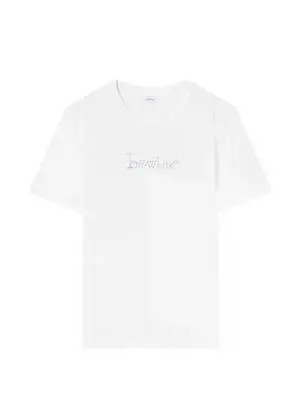 Off-White Arrows-print Cotton T-shirt - White