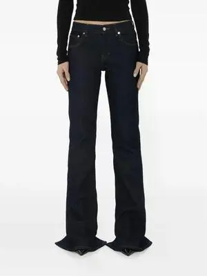 HAIKURE Back-slit Five-pocket Jeans