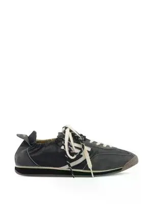 PURAAI Panther Logo-patch Panelled Sneakers