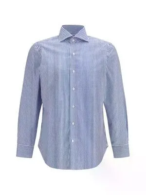 FINAMORE 1925 Striped Long-sleeve Shirt