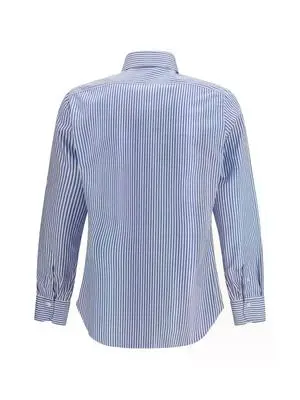 FINAMORE 1925 Striped Long-sleeve Shirt