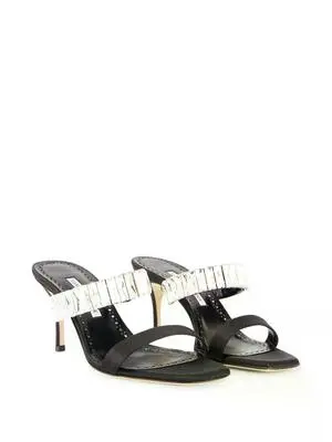 Manolo Blahnik Sakobay Crystal-embellished Sandals