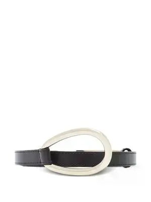 Giorgio Armani Oval-buckle Leather Belt - Brown