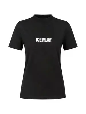 Iceberg Logo-print High-neck T-shirt - Black