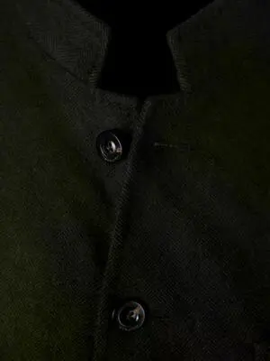 Boglioli Herringbone-pattern Mandarin-collar Blazer