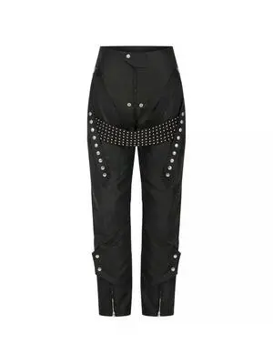 Rick Owens Megastrapped Moto Trousers - Black