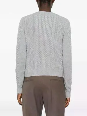 Eric Bompard Cable-knit Cashmere Cardigan - Blue