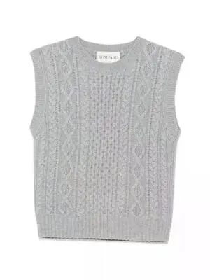 Eric Bompard Cable-knit Vest - Blue