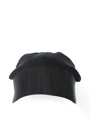 Armani Exchange Fine-knit Turn-up Beanie Hat - Black