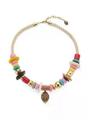 Kurt Geiger Multi Bead Eagle Necklace - Gold