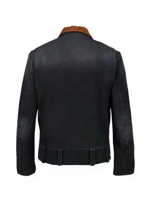 Marni Logo-embroidered Contrast-collar Jacket