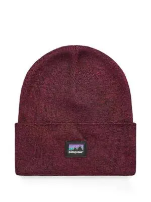 Patagonia Logo-patch Beanie Hat - Red