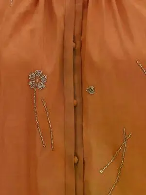 FORTE_FORTE Bead-embroidered Voile Shirt