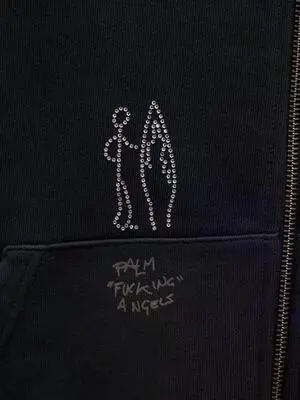 Palm Angels Embellished Logo-print Hoodie