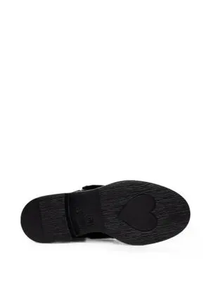 Moschino Logo-strap Leather Boots