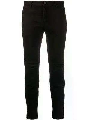 N°21 Ribbed Cropped Jeans - Black