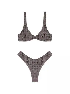 VENUJA Malibu Crystal-embellished Bikini - Grey