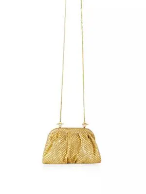 Benedetta Bruzziches Venus Crystal-embellished Draped Clutch Bag