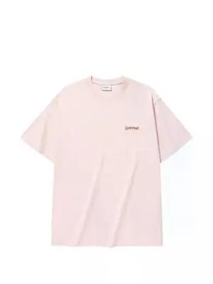 COVERNAT Surfing Motion Graphic-print Cotton T-shirt - Pink