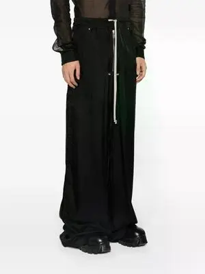 Rick Owens Bela Satin Wide-leg Trousers