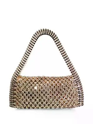 Benedetta Bruzziches Crystal-embellished Rachele Grande Shoulder Bag - Neutrals