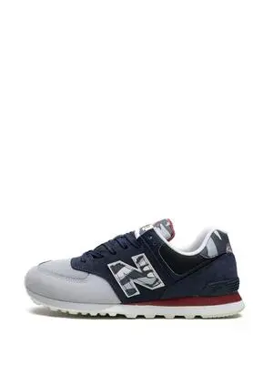 NEW BALANCE 574 Navy Camo Sneakers
